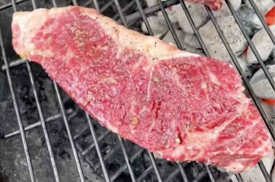 Grilled Prime New York Strips - Avon Prime Meats