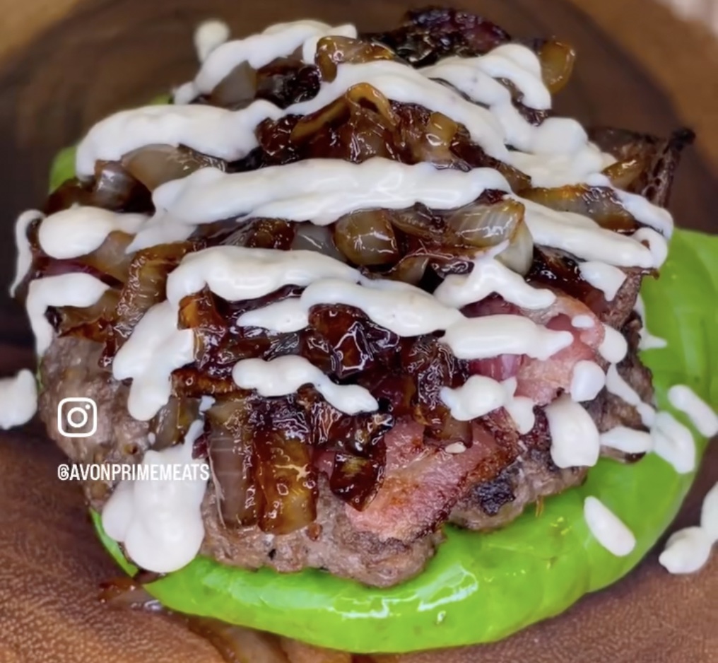Black Truffle Bacon Bison Burger - Avon Prime Meats